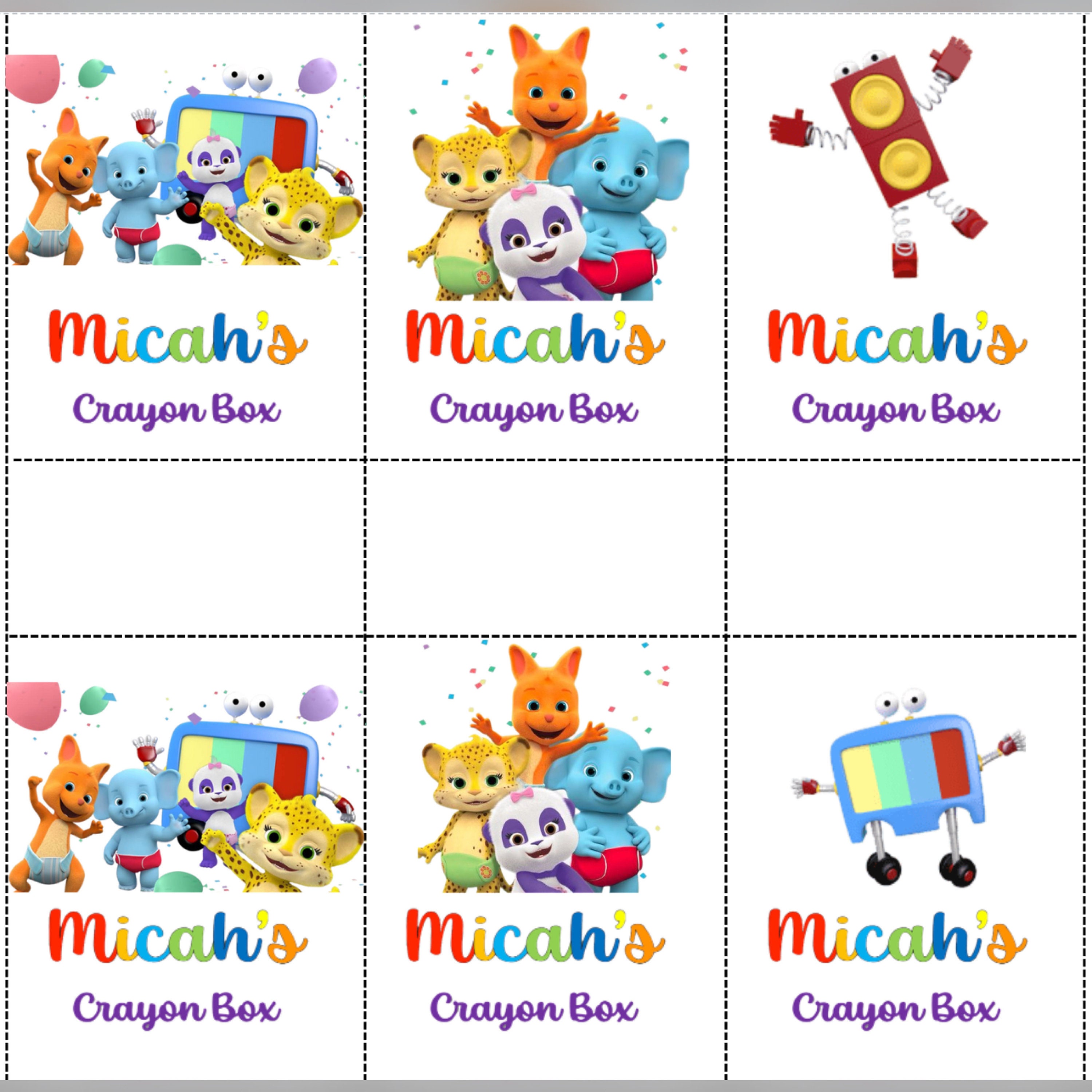 Word Party Custom Crayon Box Word Party Birthday Word Party Theme ...