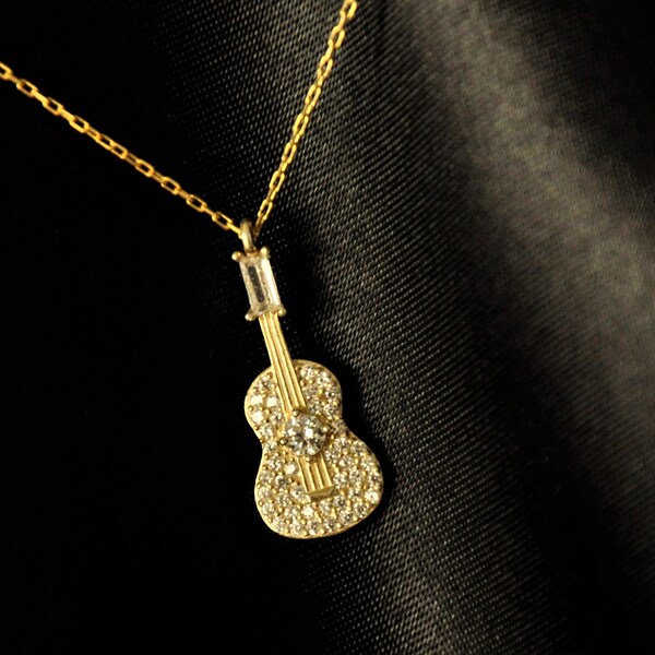 Guitar Necklace - Etsy