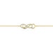 10k 14k 18k Solid Gold Infinity Bracelet, Dainty Infinity Charm ...
