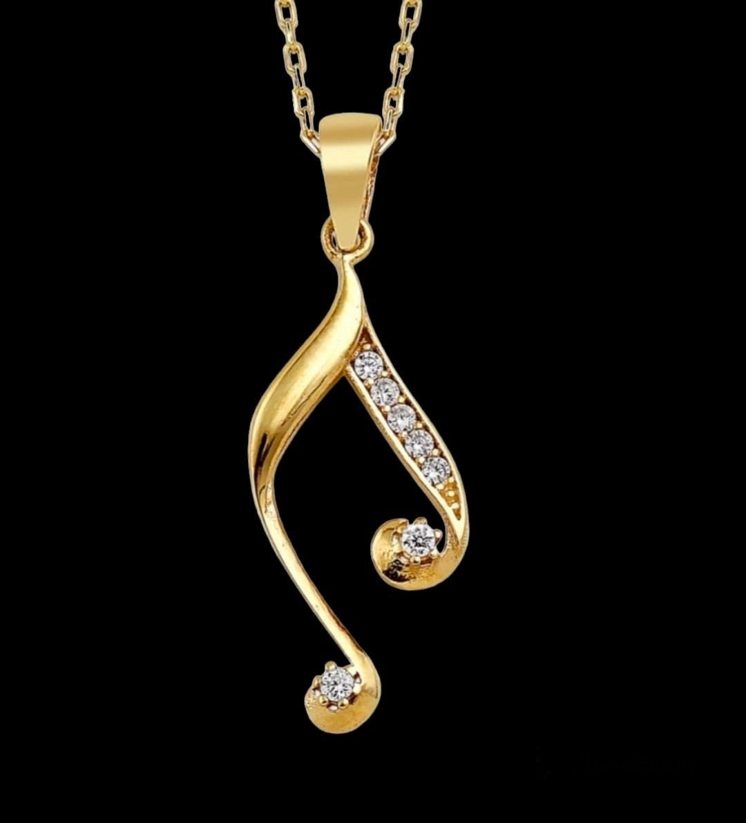 Charm 14k wholesale yellow gold Music