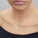 10k 14k 18k Solid Gold Angel Necklace, Angel Heart Pendant, Angel Love ...