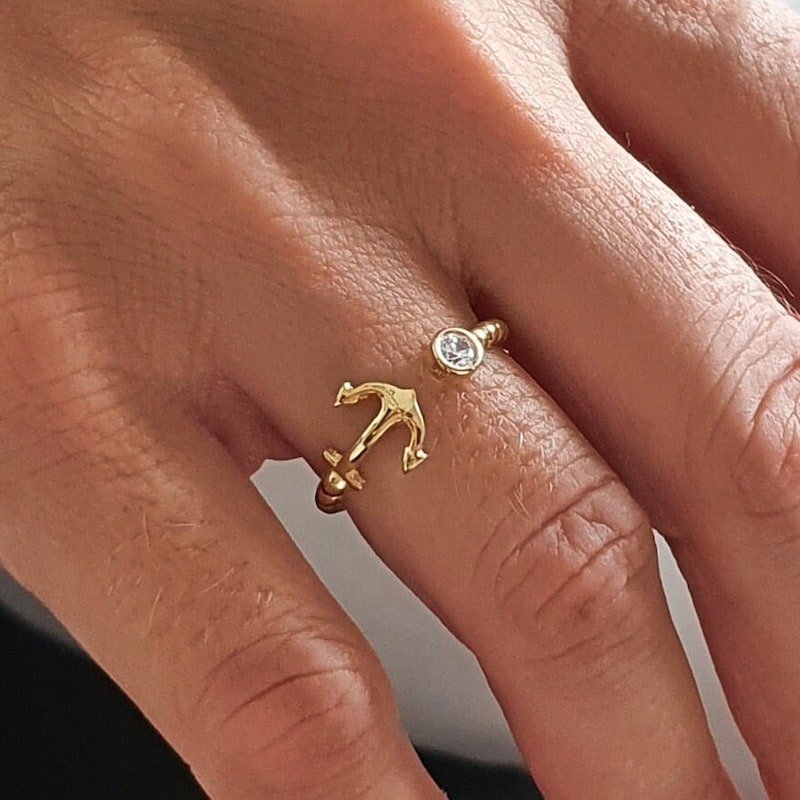 Anchor Ring - Etsy
