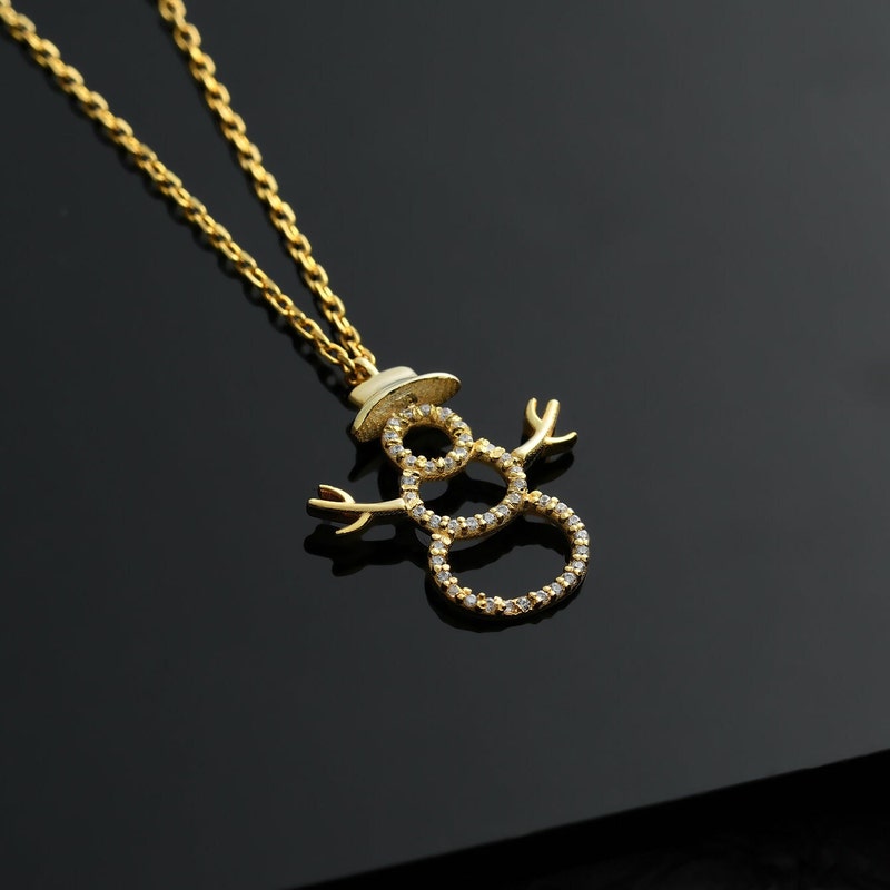 Snowman Necklace - Etsy