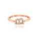 Solid Gold Custom Number Ring, Personalized Initial Ring, 10k 14k 18k ...