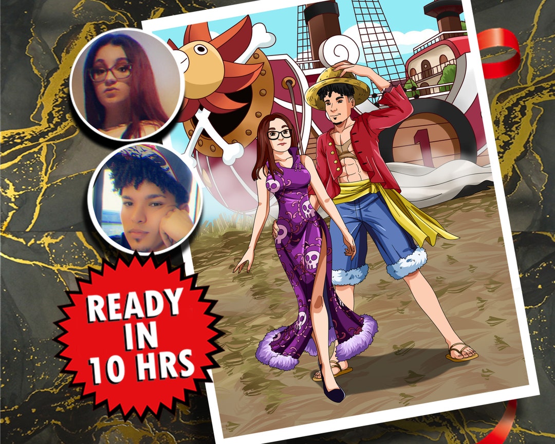 Perfect Gift Anime Portrait , Custom Anime Wanted Poster, Personalized ...