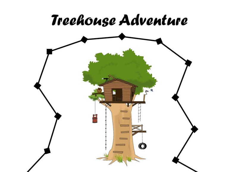 Treehouse Adventure - Printable Game Board - Etsy