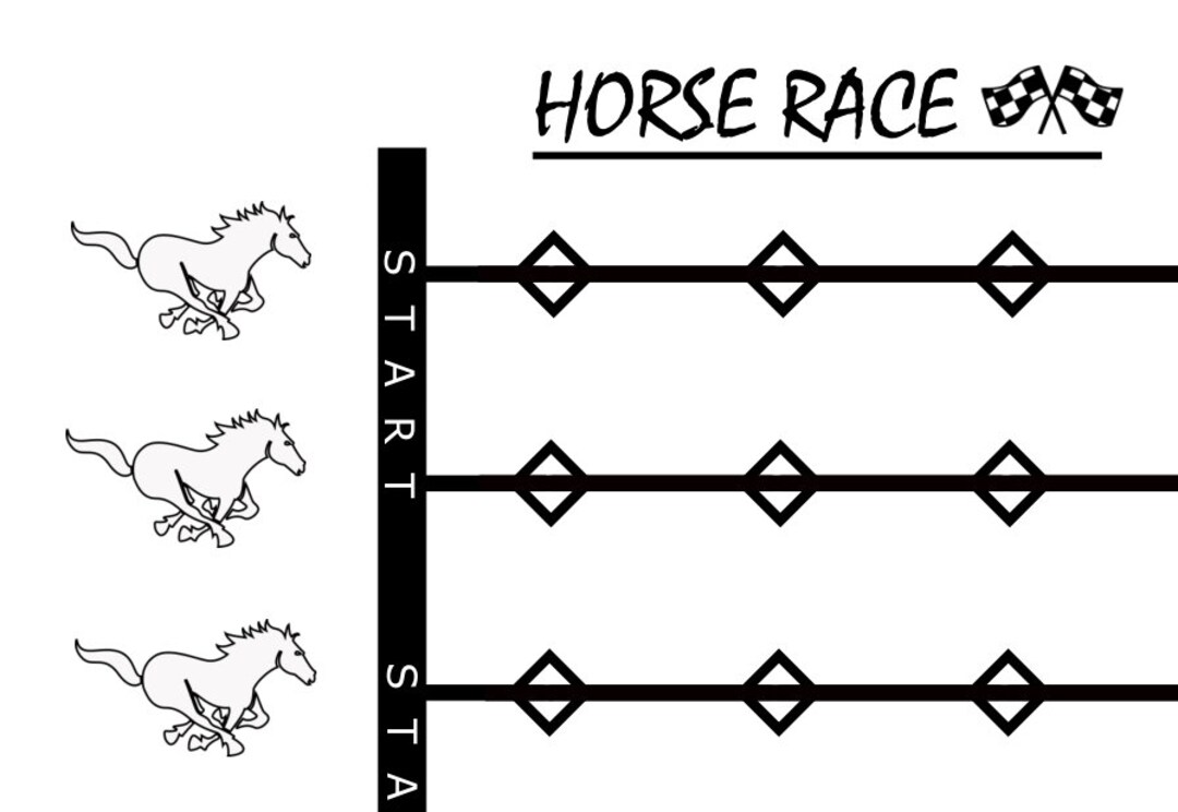 Horse Race - Printable Board Game - Etsy