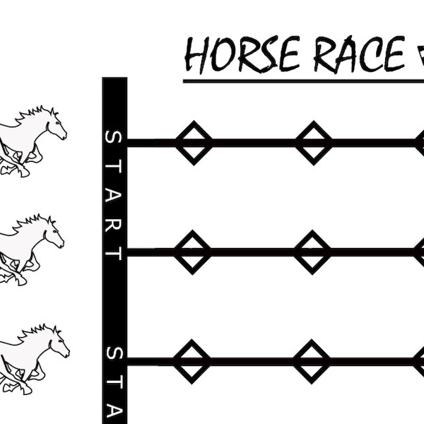 Horse Racing Game Board - Etsy