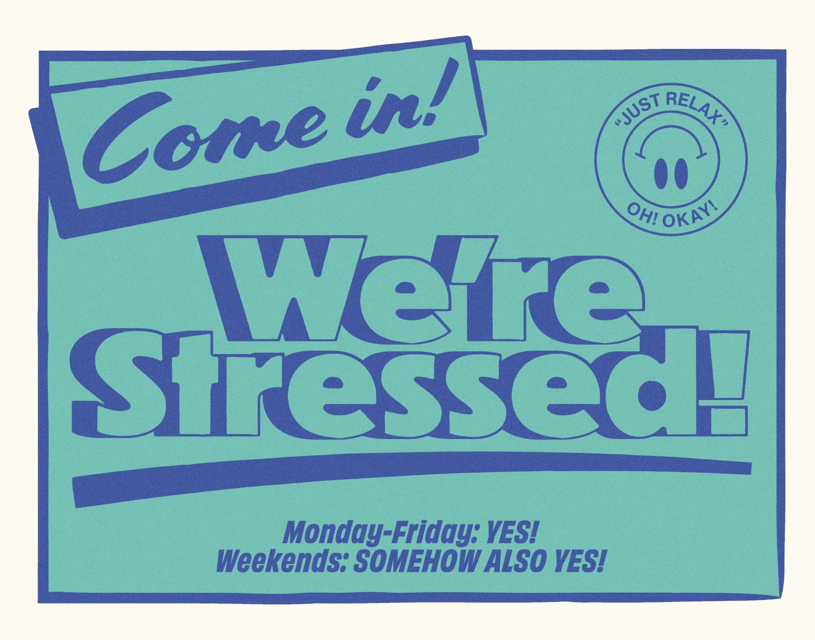 We Re Stressed Digital Download Etsy