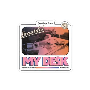 My Desk Stickers - Graphic Only - Etsy