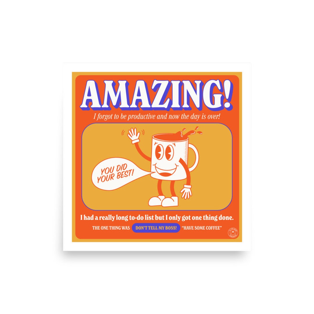 Have Some Coffee Print - Color - Etsy