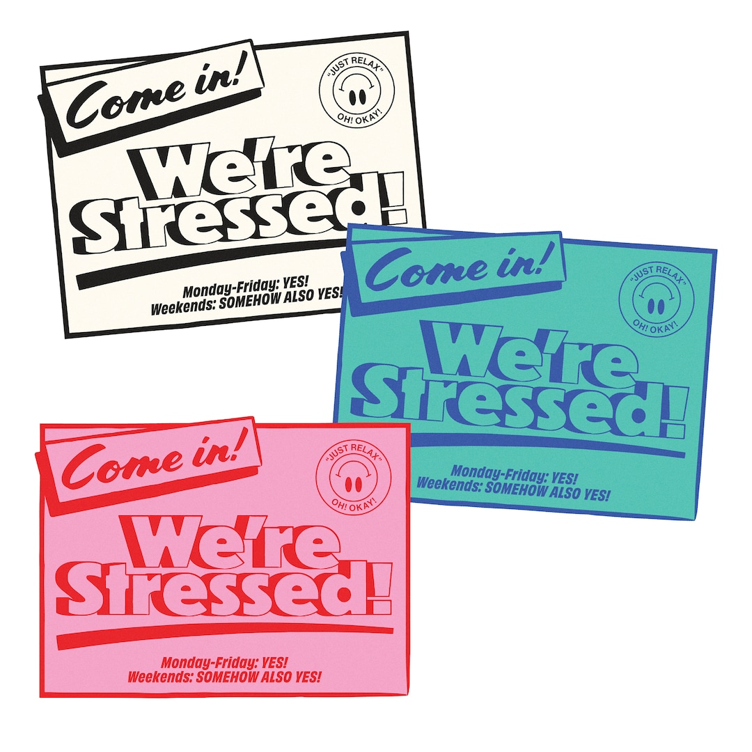 We Re Stressed Digital Download Etsy
