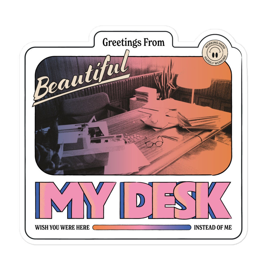 My Desk Stickers - Graphic Only - Etsy
