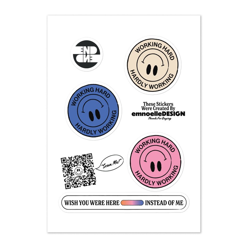 My Desk Sticker Sheet - Etsy