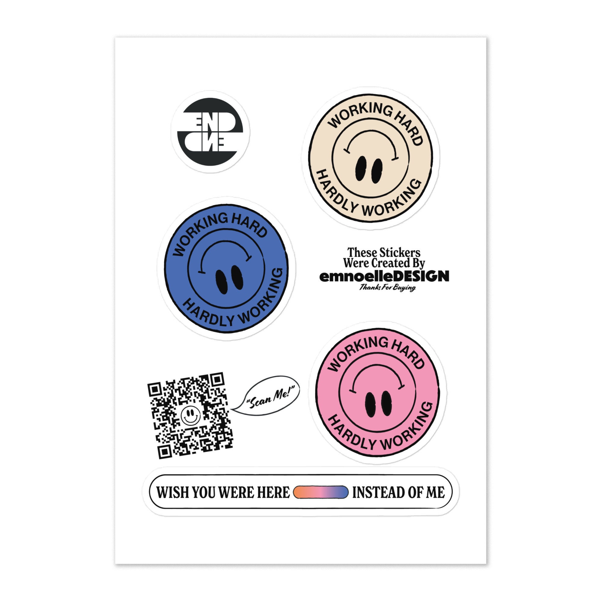 My Desk Sticker Sheet - Etsy