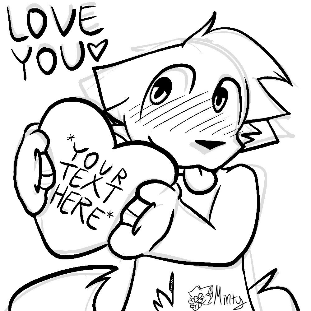 Love You Your Character Here Etsy