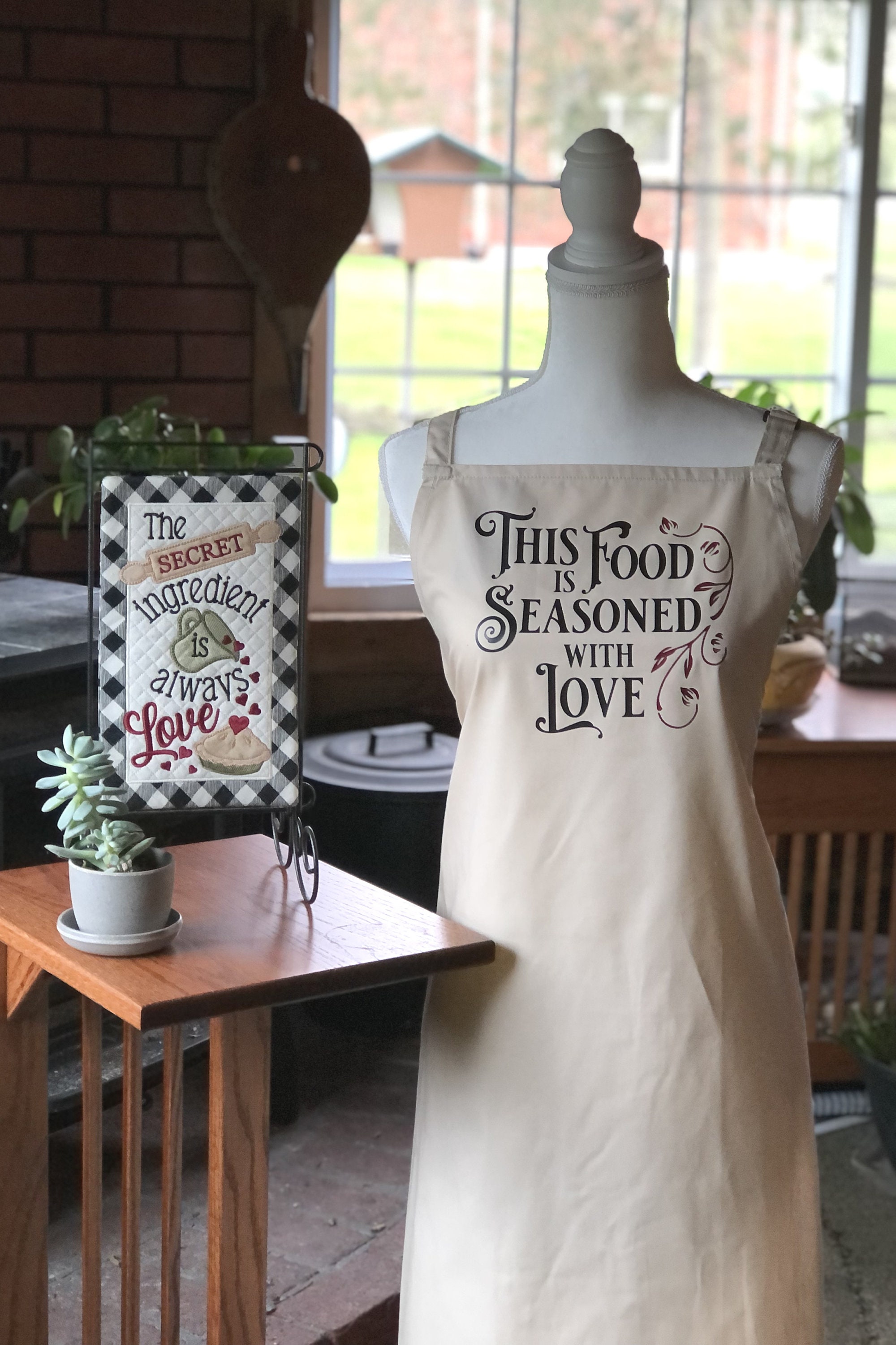 This Food is Seasoned With Love Apron - Etsy