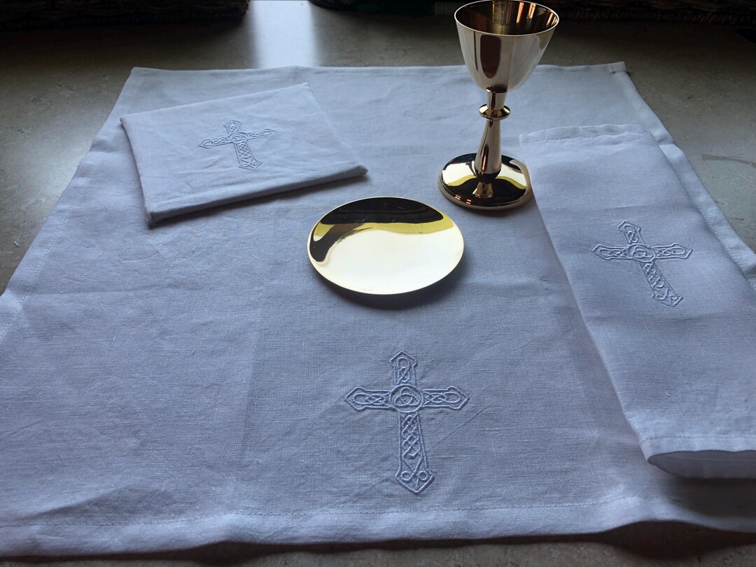 Celtic Cross Altar Linens; Corporal, Purificator, Pall - Etsy