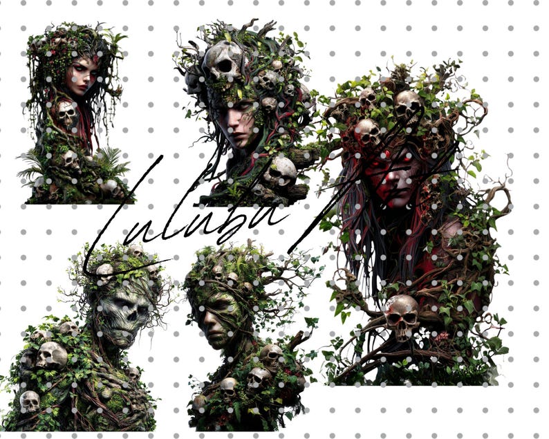 Dark Fantasy Frost & Elemental Characters PNG Clipart : 16 Piece ...