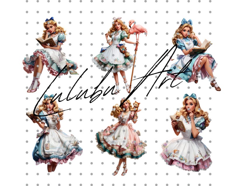 Wonderland Fairytale PNG Clipart Set : 43 Piece Printable Art (digital ...