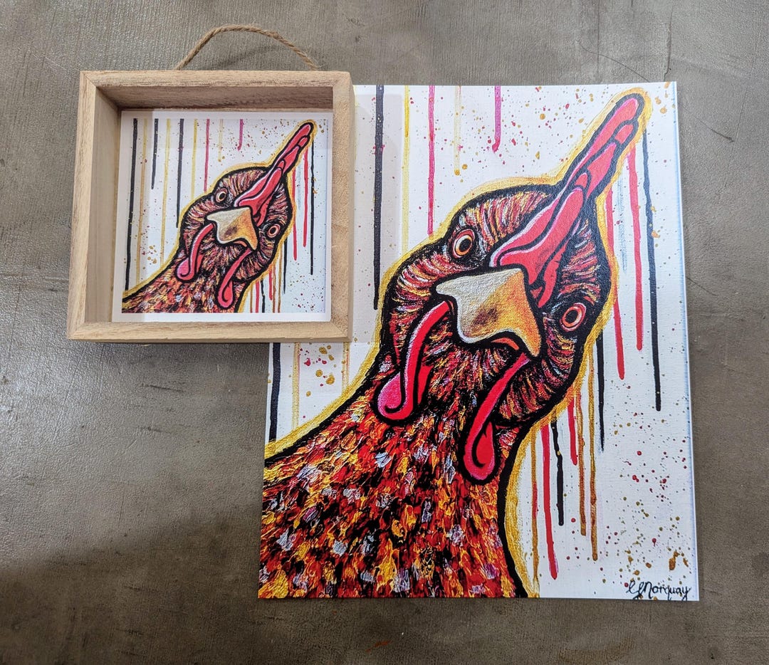 Chicken Art Print | Farm Animal Art Print | Kitchen Wall Art Desk Decor ...