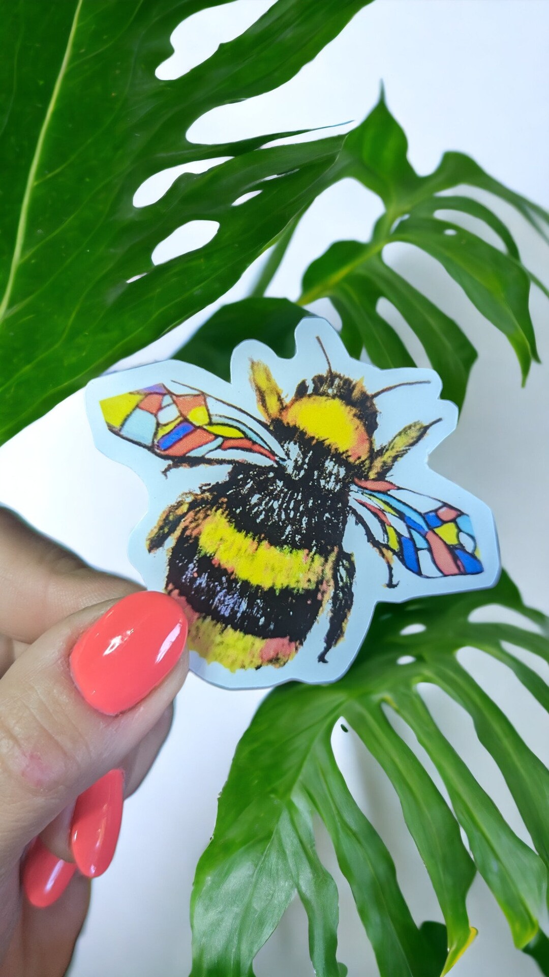 Rainbow Bumble Bee Vinyl Sticker, Weatherproof Car Decal - Etsy