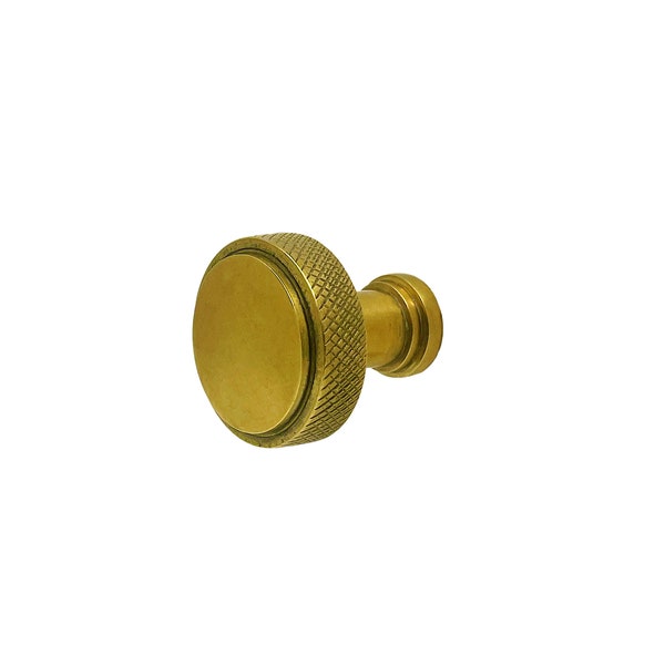 Knurled Brass Knob - Etsy