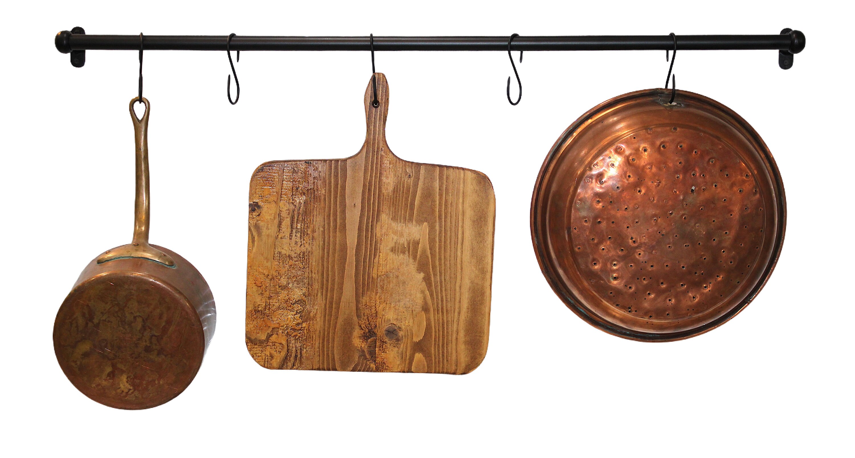 Black Iron Pot Rail - Etsy