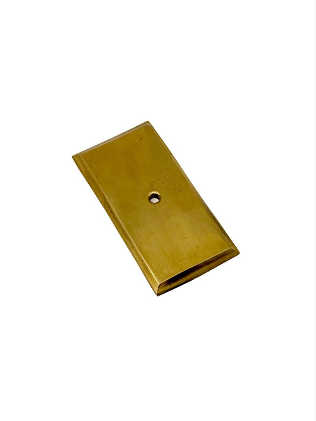 Hrlbrass Rectangle Backplate - Burnished Brass - Etsy