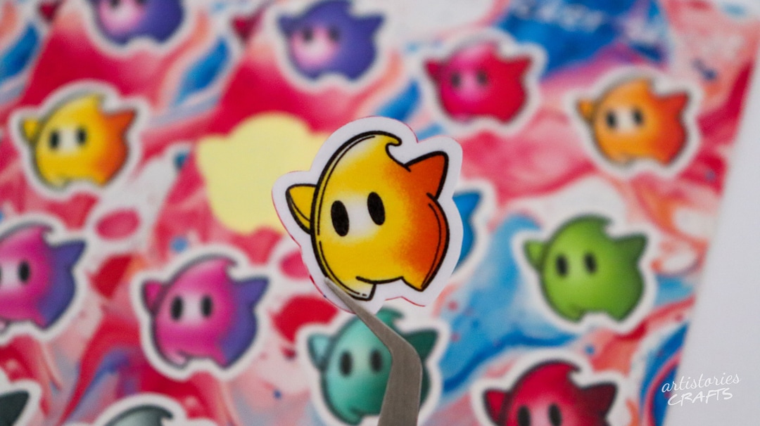 Sticker Sheet lumas Inspired by Mario Galaxy - Etsy