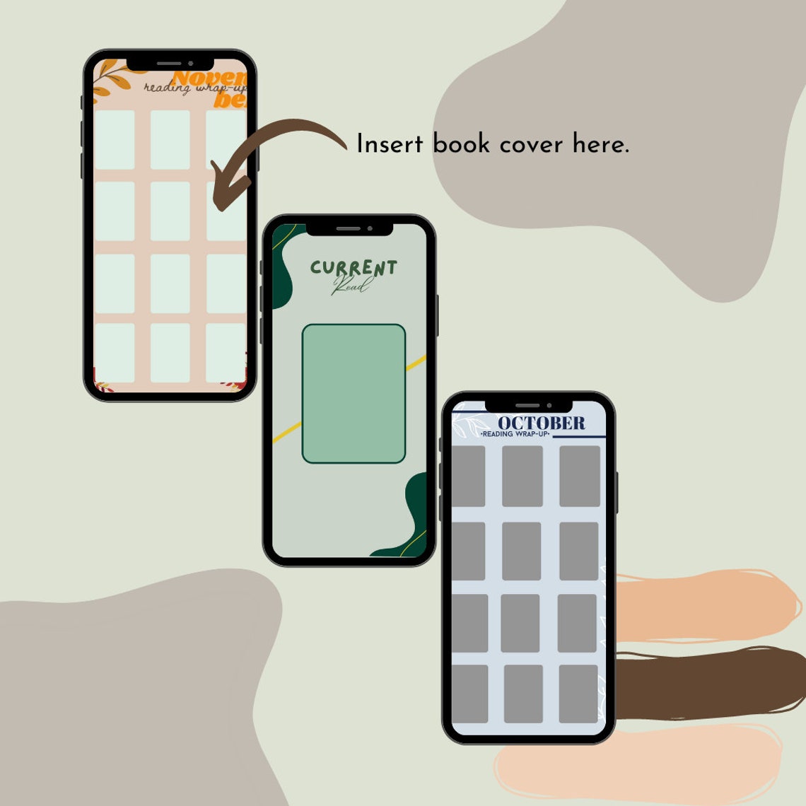 Monthly Reading Wrap up Templates for Instagram Stories - Etsy