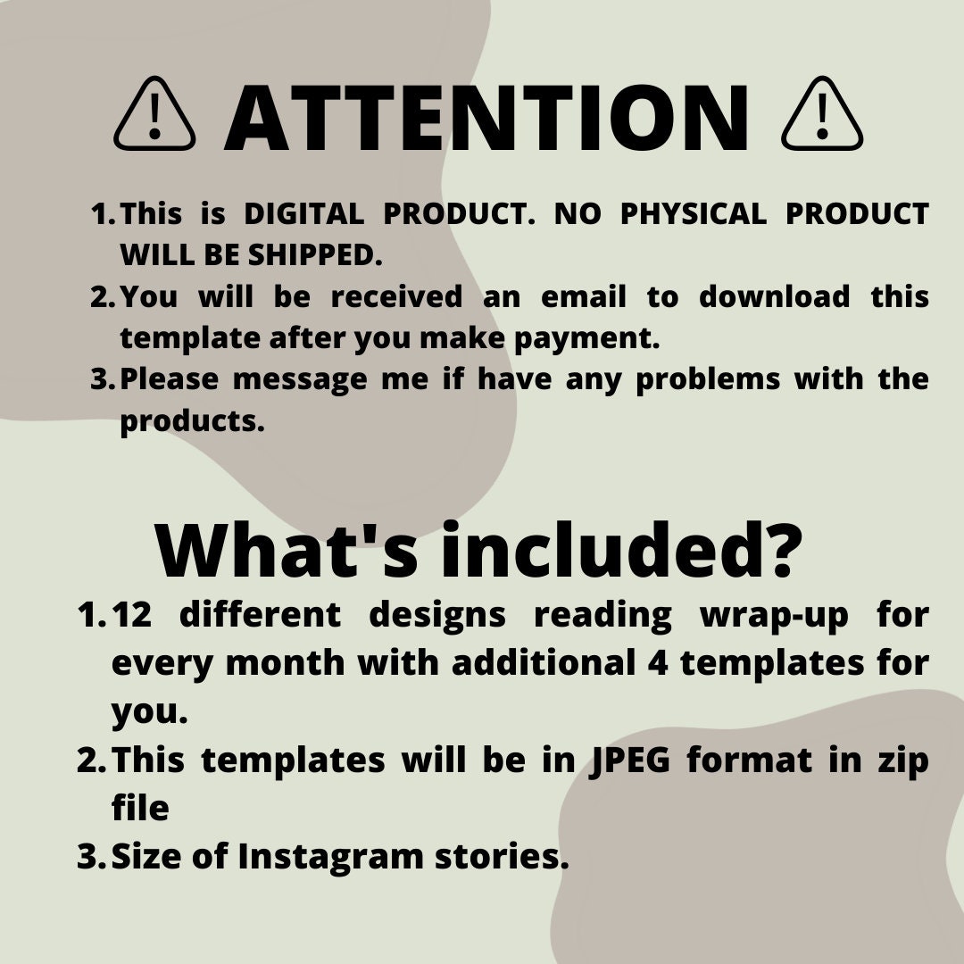 Monthly Reading Wrap up Templates for Instagram Stories - Etsy