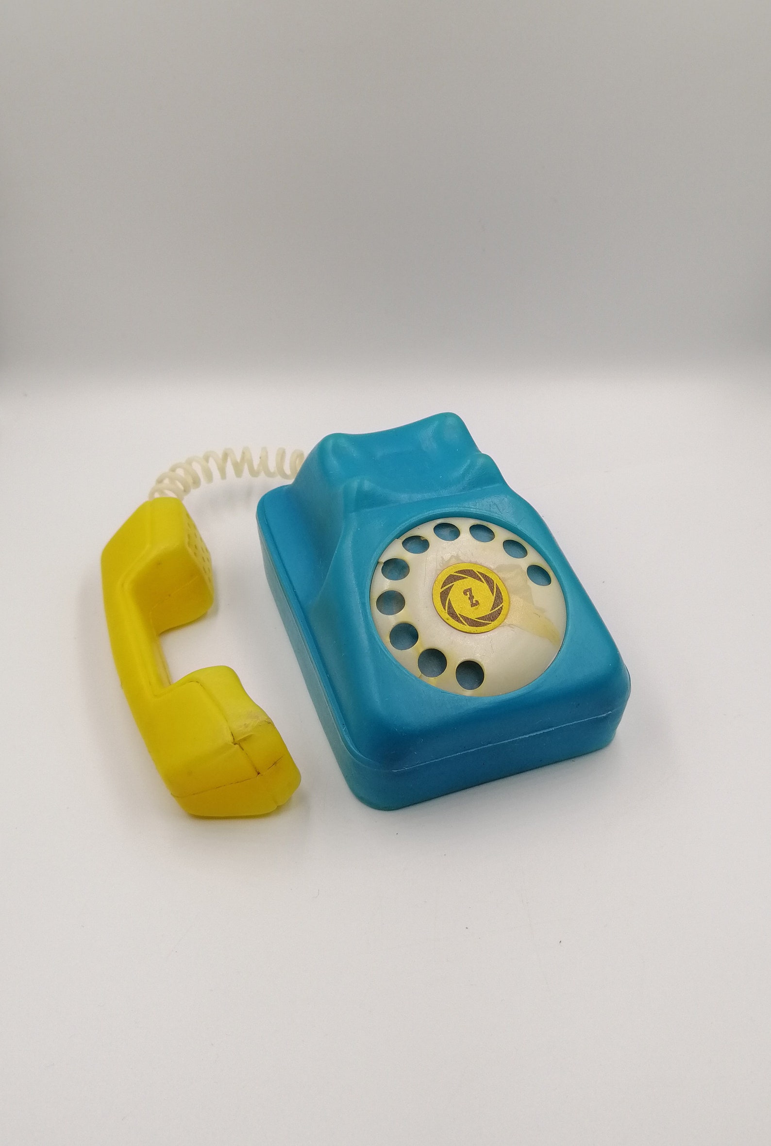 Vintage Children's Plastic Telephone Toy, Estimatedly 1960's, Original ...