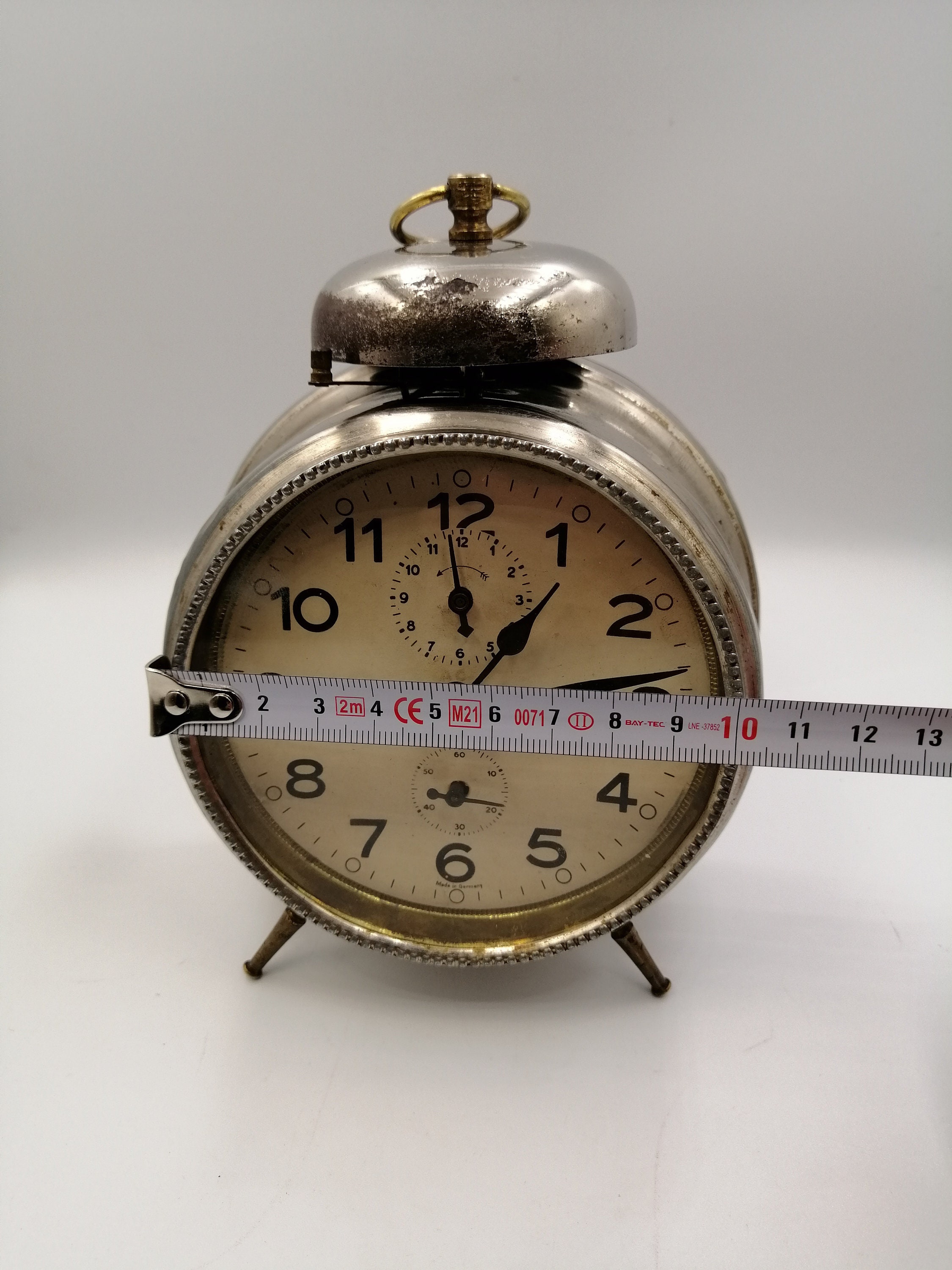 Antique Single Bell Desk Clock Peter Clock Germanmade - Etsy