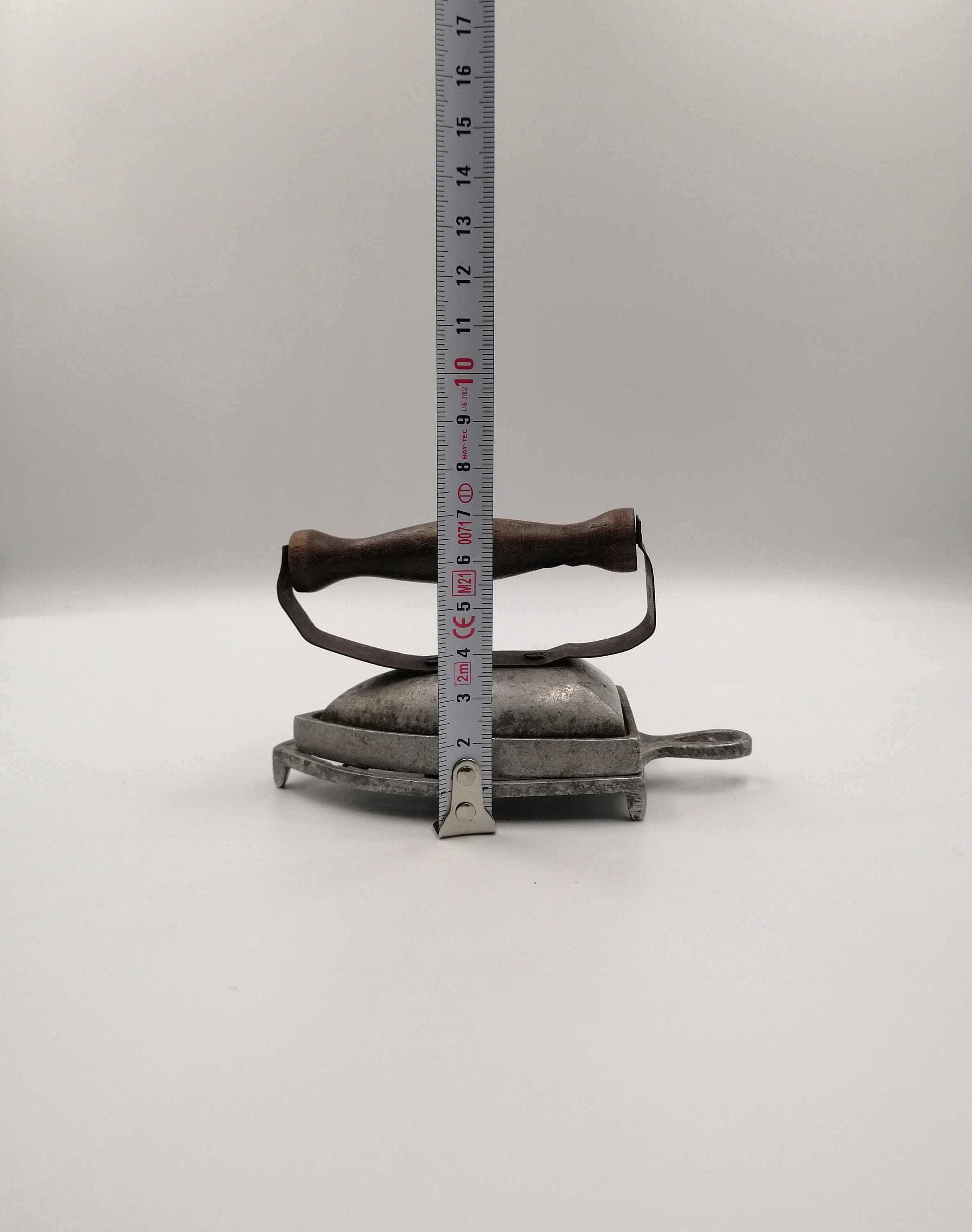 Vintage Mini Travel Iron, Estimatedly 1950-1960's, Flat Iron, Wooden ...
