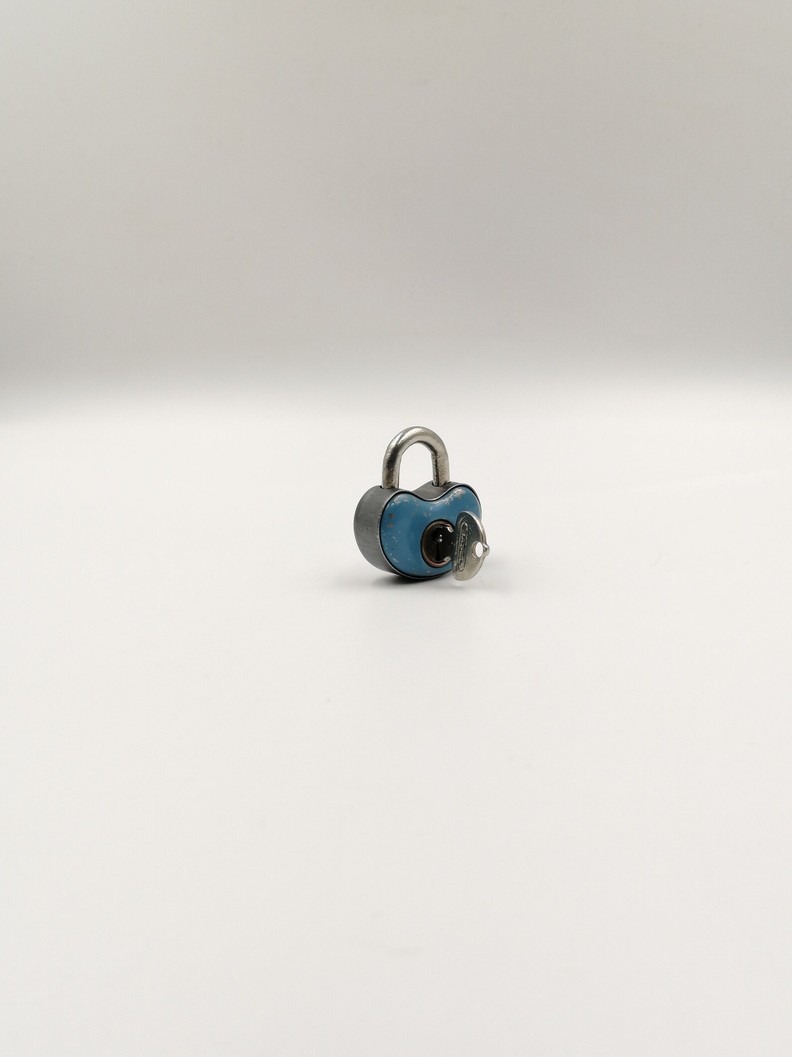 Antique Blue Mini Padlock, Estimatedly 1960-1970s, Made in Turkey, With ...
