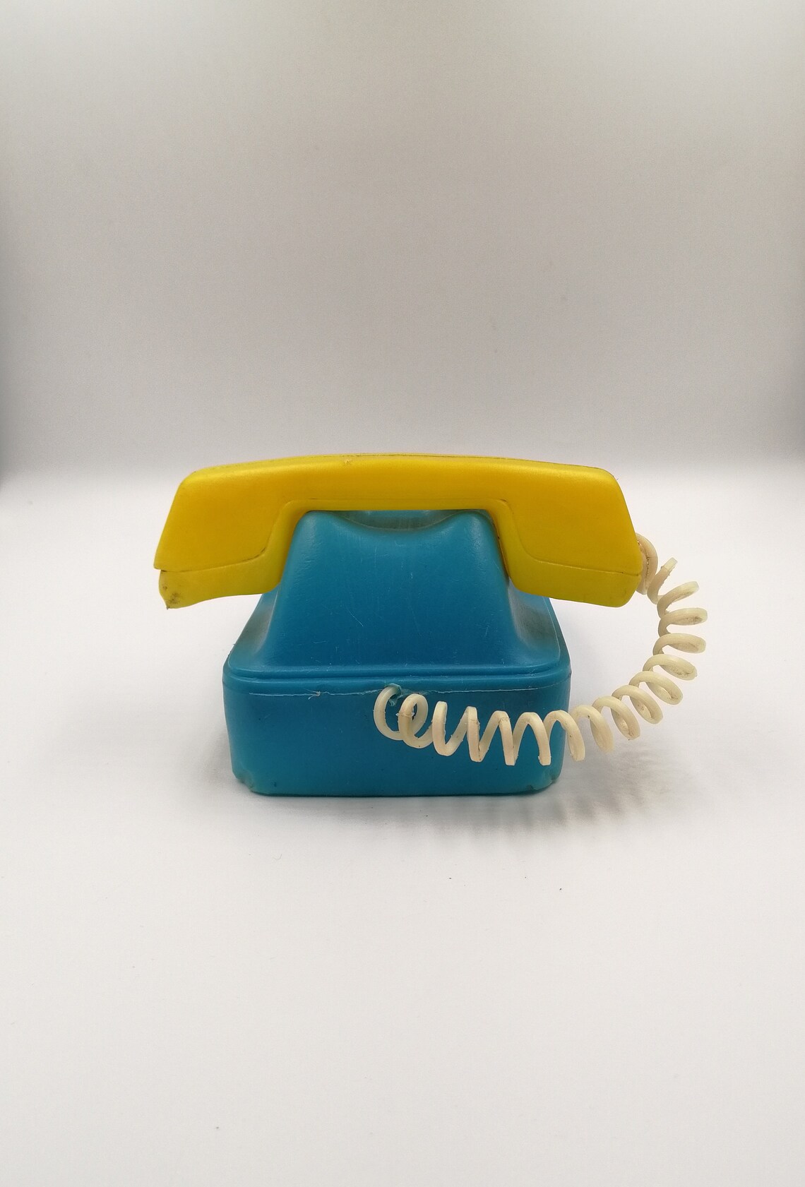 Vintage Children's Plastic Telephone Toy, Estimatedly 1960's, Original ...