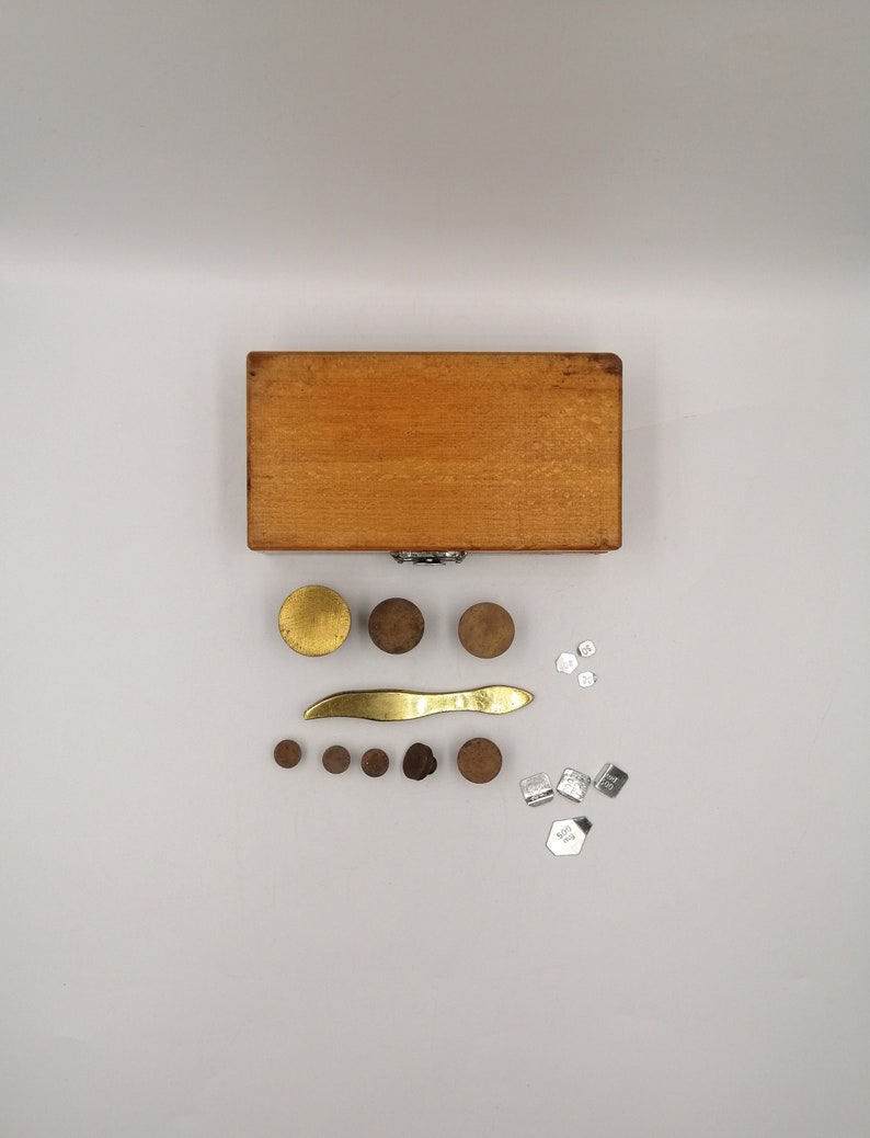 Antique Scale Weights Estimatedly 1980s Brassmade Set of 14 - Etsy