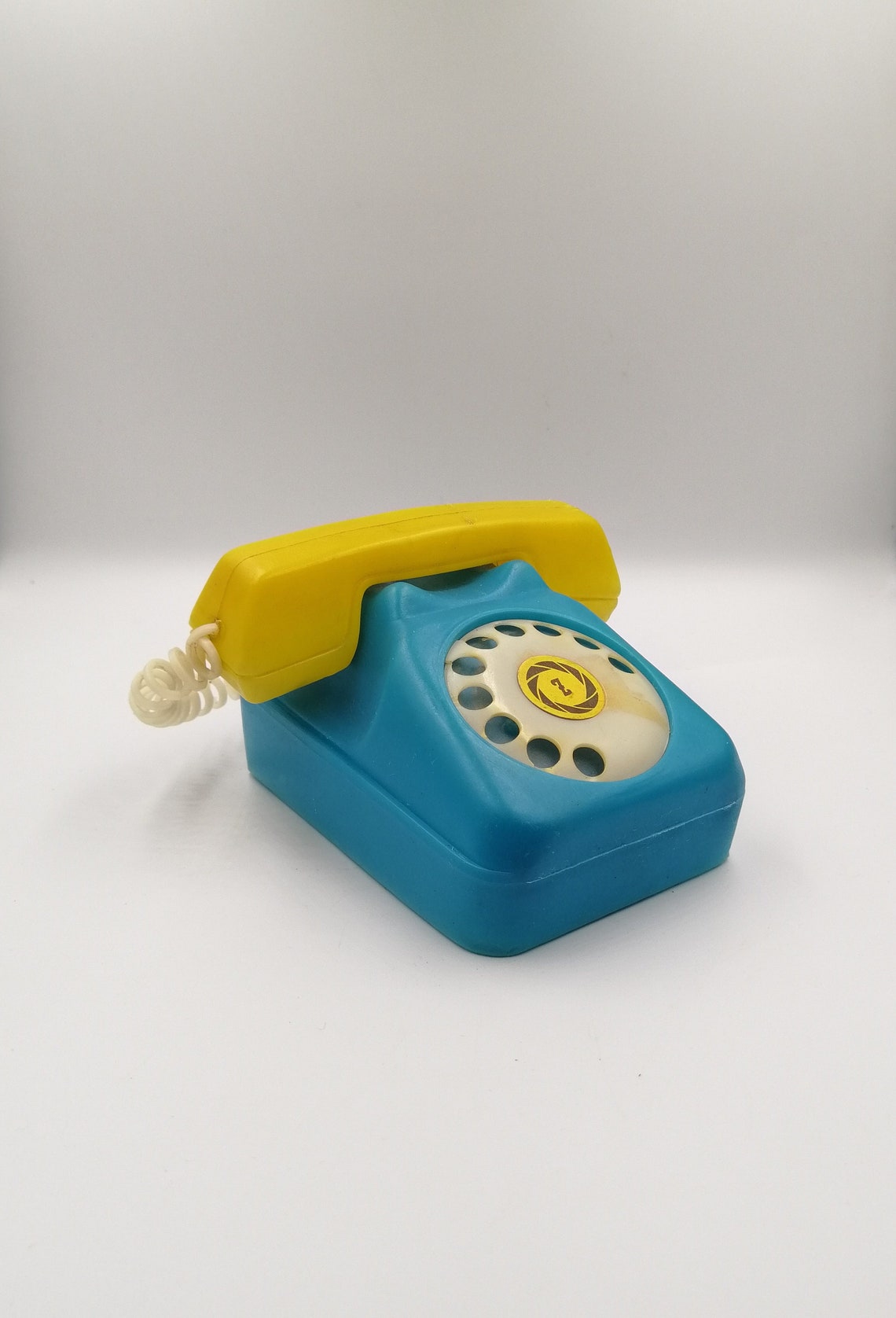 Vintage Children's Plastic Telephone Toy, Estimatedly 1960's, Original ...