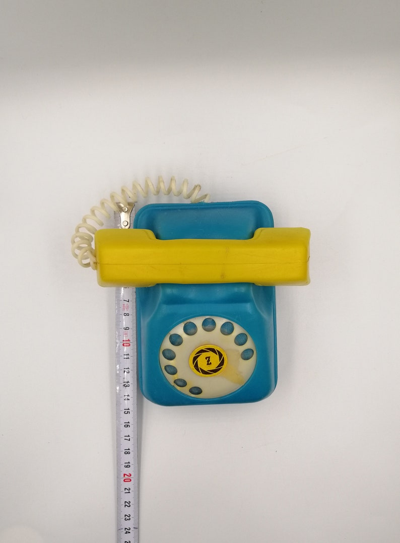 Vintage Children's Plastic Telephone Toy, Estimatedly 1960's, Original ...