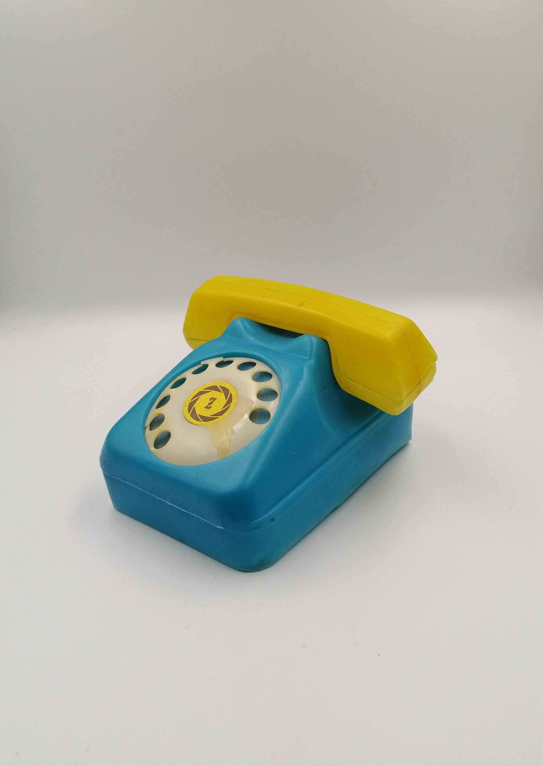Vintage Children's Plastic Telephone Toy, Estimatedly 1960's, Original ...