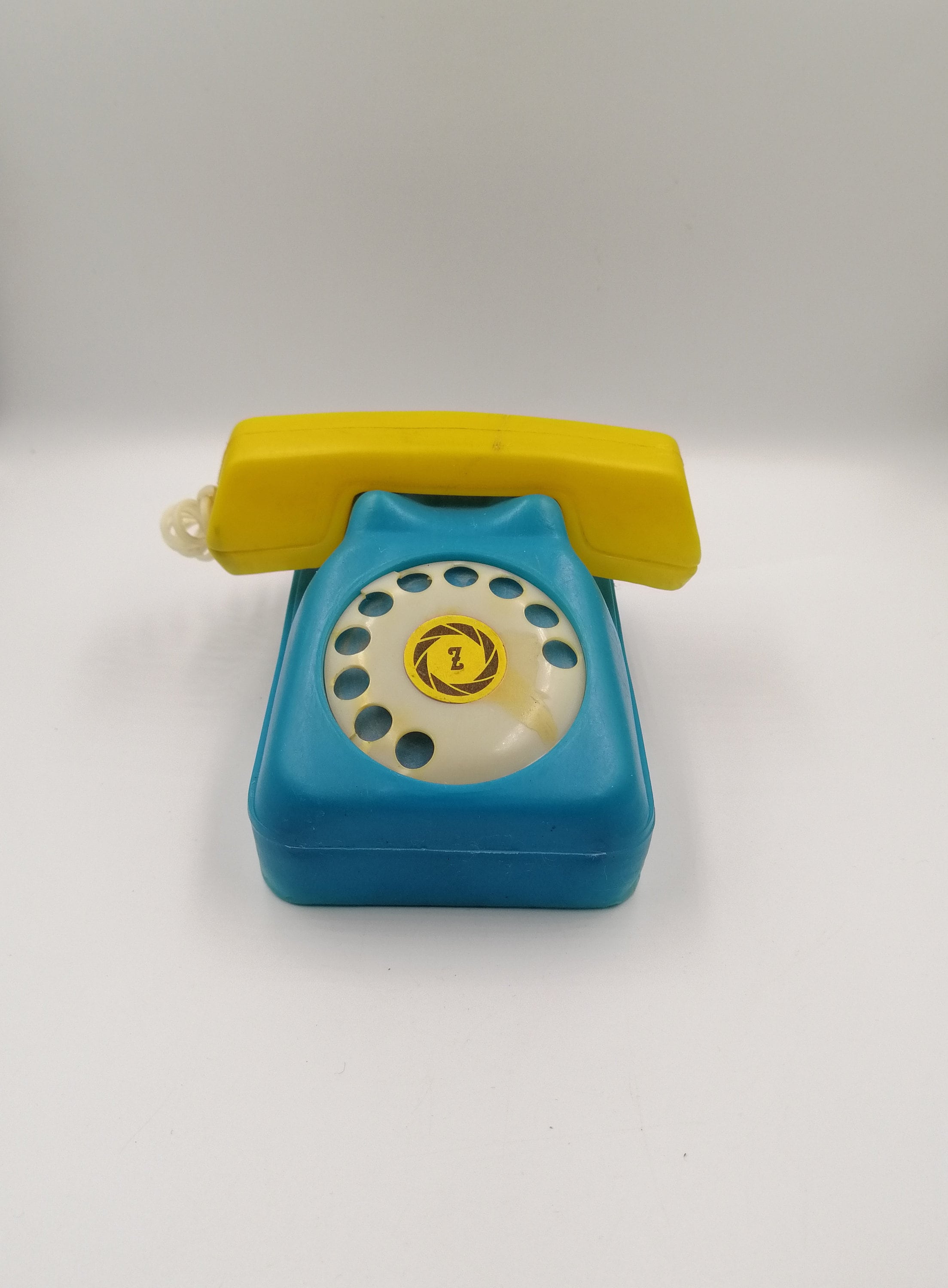 Vintage Children's Plastic Telephone Toy, Estimatedly 1960's, Original ...