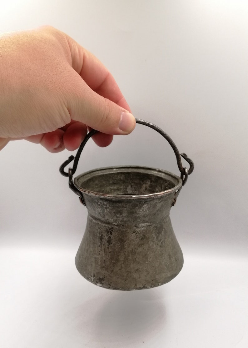 Antique Ottoman Small Copper Bucket, at Least 100 Years Old, Handmade ...