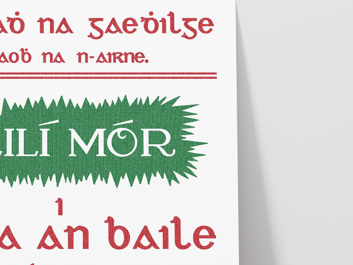 Ceili Poster Repro. 6 Print Ceilidh Ireland Irish Trad. Music / Dance ...