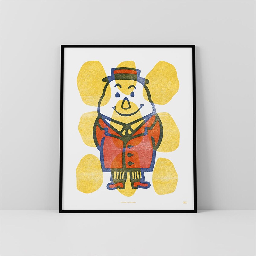 Mr. Tayto-style Art Print Portrait 03 Irish Retro / Vintage Potato ...