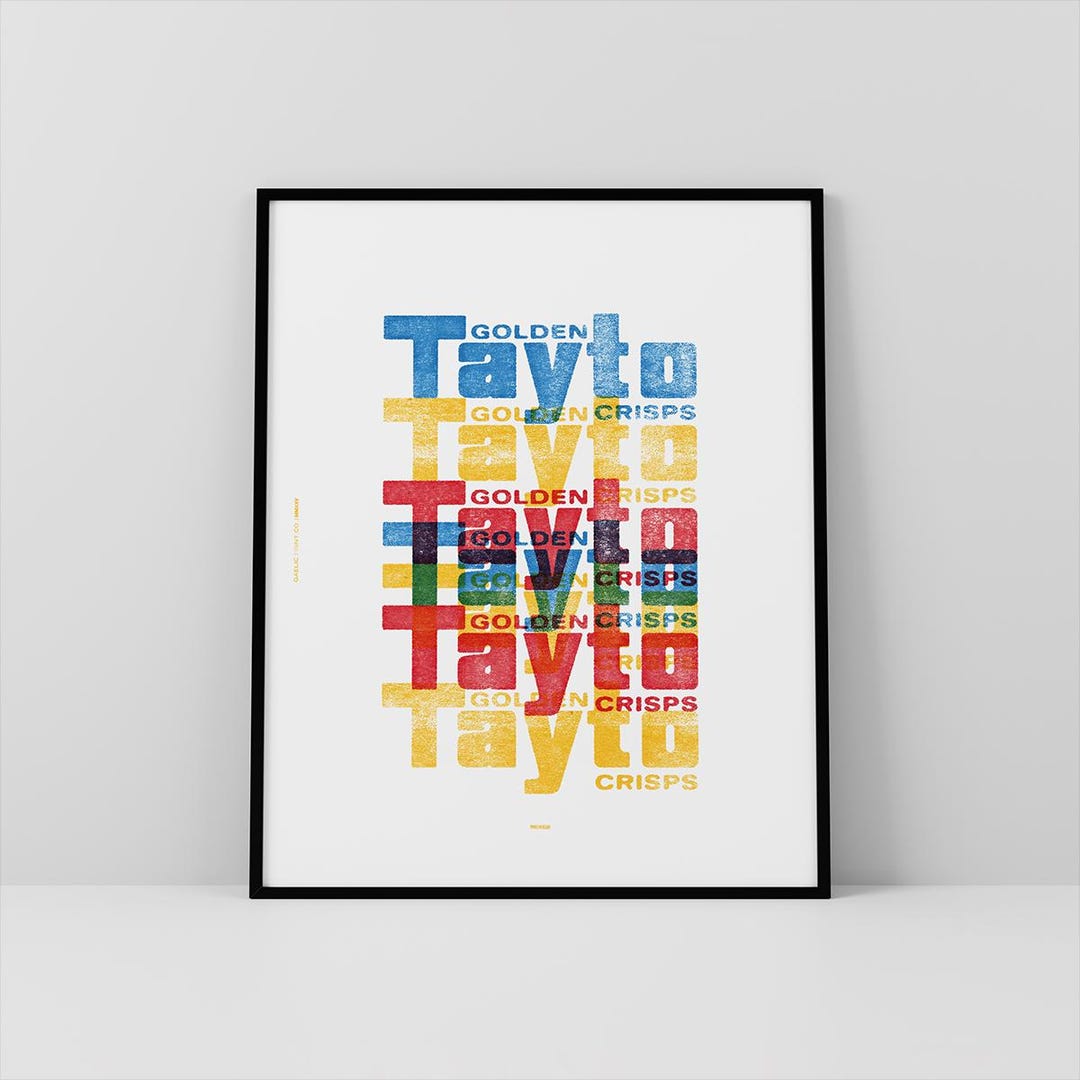 Tayto-style Art Print 01 Irish Retro / Vintage Potato Crisps Ireland ...
