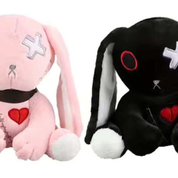 Goth Bunny Plush - Etsy