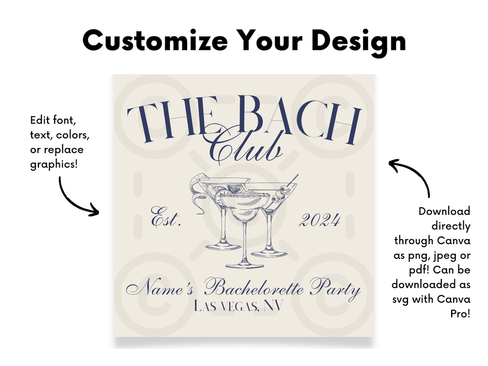 The Bach Club | Cocktails - PNG | JPEG | SVG Digital Download ...