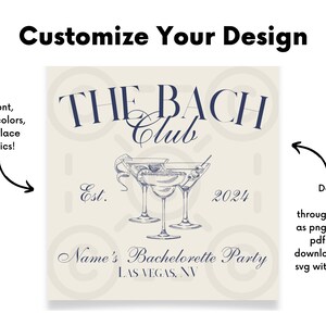 The Bach Club | Cocktails - PNG | JPEG | SVG Digital Download ...
