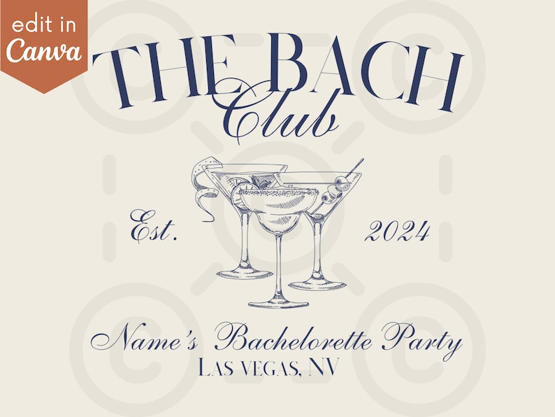 The Bach Club | Cocktails - PNG | JPEG | SVG Digital Download ...